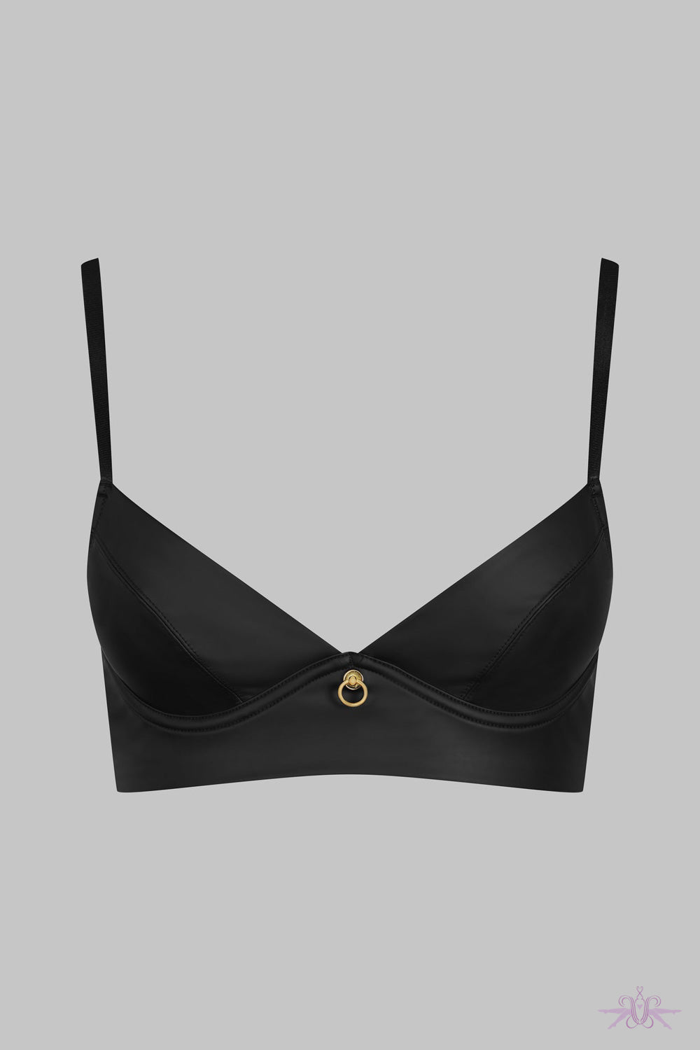 Maison Close Chambre Noire Imitation Leather Triangle Bra - At Mayfair ...