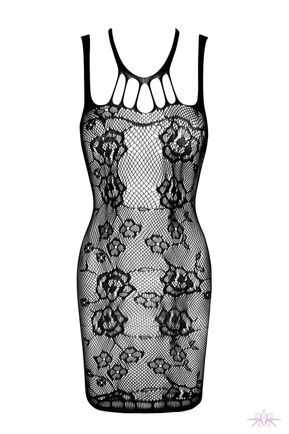 Beauty Night Anya Bodystocking Dress in Fishnet at Mayfair Stockings