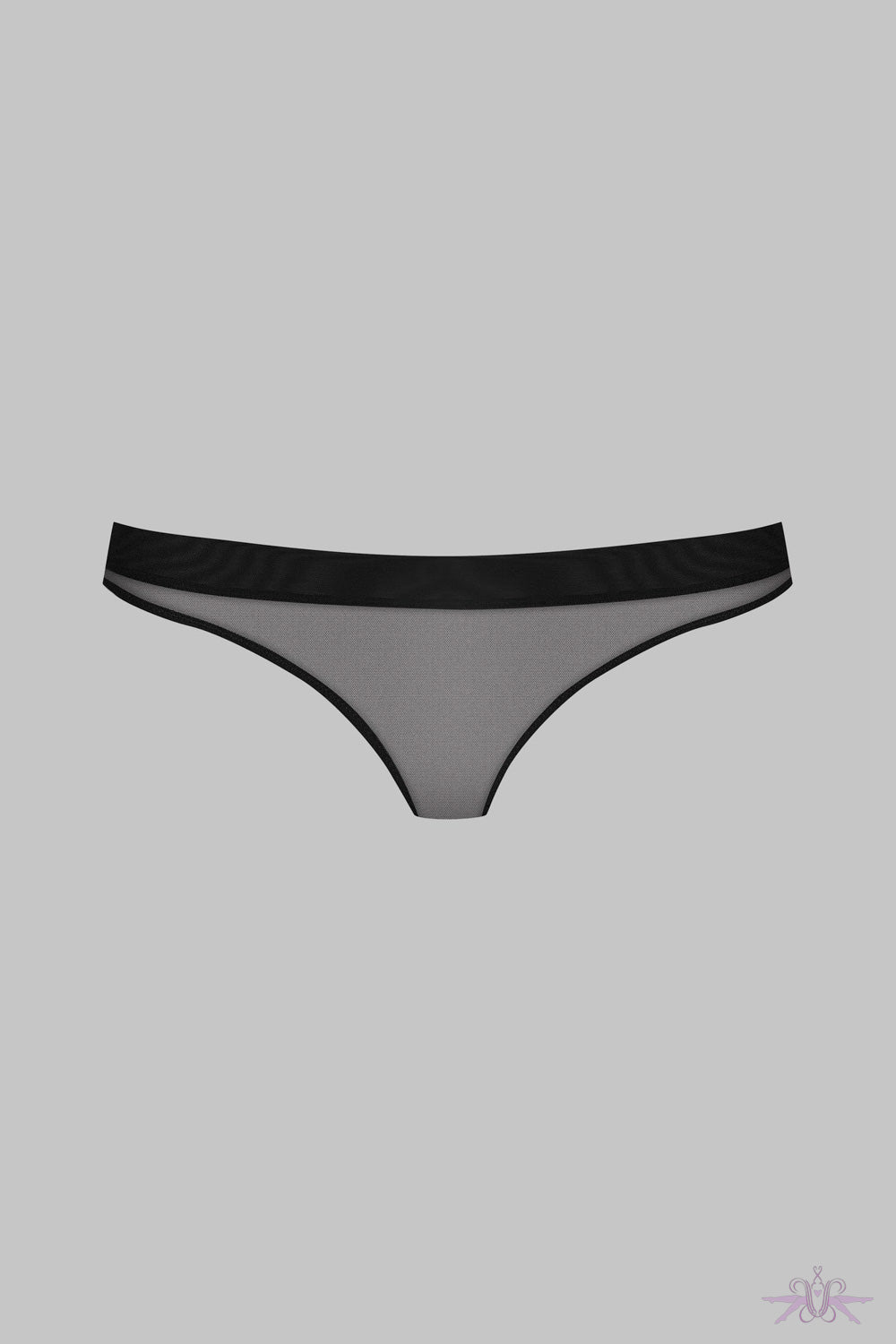 Maison Close Corps A Corps Black Sheer Brief At Mayfair Stockings