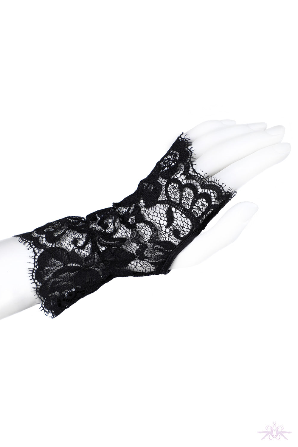 Prelude Marlene Short Lace Gloves at Mayfair Stockings Luxury Lace Gloves